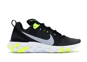 Nike React Element 55 Sneakers - Black/wolf Grey/volt