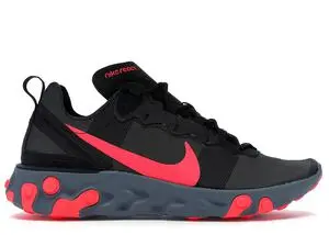 Nike React Element 55 Sneakers - Black/solar Red/cool Grey