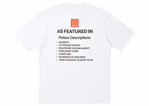 PALACE X Mcdonald's Description I T-shirt - White