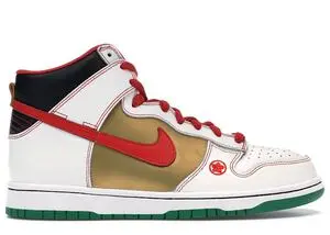 Nike Dunk High - White/chile Red