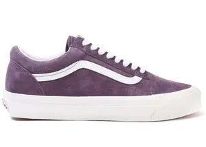 VANS Vault Og Old Skool Lx Pig Suede Sneakers - Wine/white