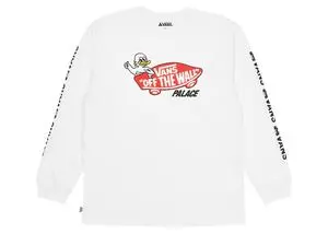 PALACE X Vans Duck Out Longsleeve - White