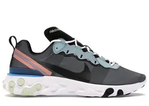 Nike React Element 55 Sneakers - Ocean Cube/black/pink Quartz