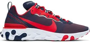 Nike React Element 55 Sneakers - College Navy Blue/white/silver
