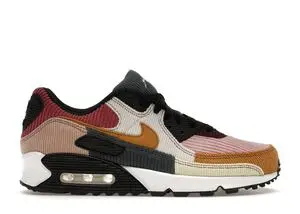 Nike Air Max 90 Corduroy - Black/bronzine/red Stardust