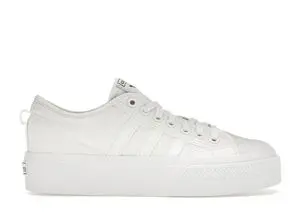 Adidas Nizza Platform Sneakers - Cloud White