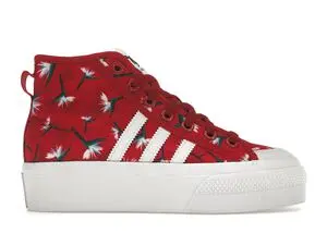 Adidas Nizza Platform Mid Thebe Magugu - Power Red/cloud White/core Black