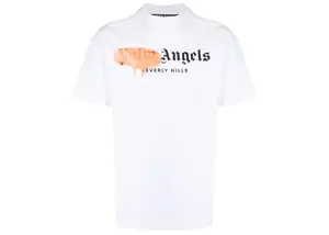 Palm Angels Beverly Hills Sprayed Logo T-shirt - White