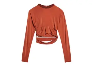 Jacquemus Le T-shirt Espelho Knotted Cutout T-shirt