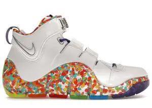 Nike Lebron 4 Fruity Pebbles Sneakers - White/true Redone-colormean Greenone-colorvarsity Purple