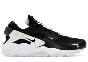 Nike Air Huarache Run Zip Sneakers - Black/white