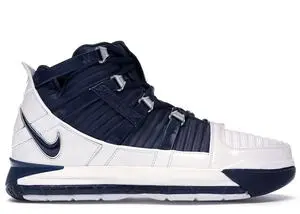 Nike Lebron 3 Sneakers - White/metallic Silver/midnight Navy Blue