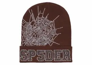 SP5DER Web Beanie - Brown