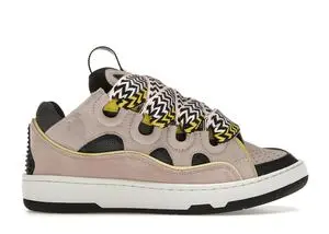 LANVIN Curb Sneaker Pink/black/yellow