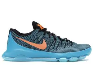 Nike Kd 8 Okc Sneakers - Blue Lagoon/bright Citrus/black