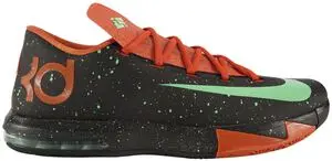 Nike Kd 6 Texas Sneakers - Black/green Glow/urban Orange