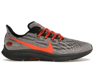 Nike Nike Air Zoom Pegasus 36 Oklahoma State Sneakers Pewter Grey/blackone-colorbrilliant Orange