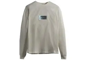 Kith Advisory Board Crystals Holographic Classic Logo Long Sleeve Tee Shirt Selenite White