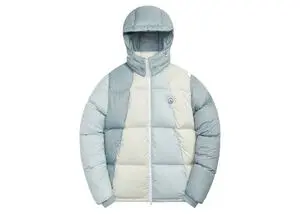 Kith Colorblocked Midi Puffer - Mist