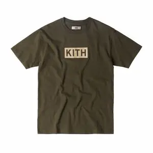 Kith Classic Logo Tee Shirt Olive