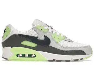 Nike Air Max 90 Split Swoosh Sneakers - White/aquamarine/lime Glow