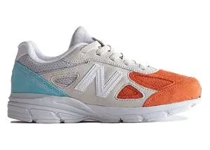 NEW BALANCE 990v4 Kith Cycladesin Sneakers - Rust/parchment
