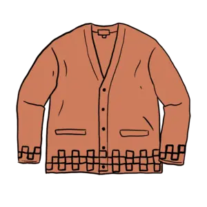 Supreme Brushed Checkerboard Cardigan - Camel