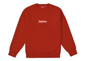 Supreme Box Logo Crewneck Sweatshirt - Rust