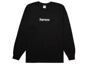 Supreme Box Logo Long Sleeve Tee Shirt - Black