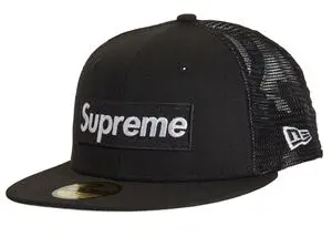 Supreme Box Logo Mesh Back Cap - Black