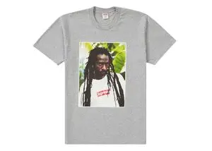 Supreme Buju Banton Tee Shirt - Heather Grey