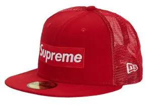Supreme Box Logo Trucker Cap - Red