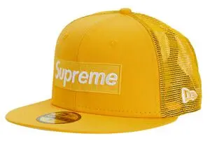 Supreme Box Logo Mesh Back Cap - Yellow