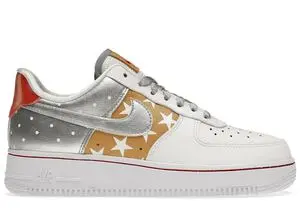 Nike Nike Air Force 1 Low Stars Sneakers White/metallic Gold/university Red