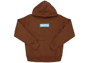 Supreme Box Logo Hooded Sweatshirt - Rust