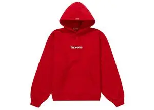Supreme Box Logo Hooded Sweatshirt - Red