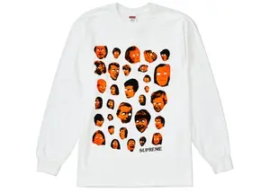 Supreme Faces Long Sleeve Tee Shirt
