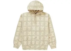 Supreme Blocks Hooded Sweatshirt - Tan