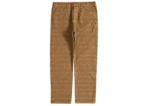 Supreme Fat Tip Jacquard Regular Jean - Olive