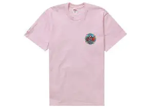 Supreme Fdny Engine 9 Tee Shirt - Light Pink