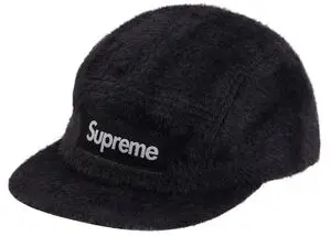 Supreme Faux Fur Camp Cap - Black