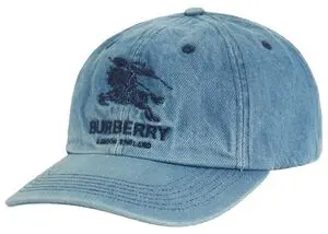 Supreme Burberry Denim 6-panel Cap - Washed Blue