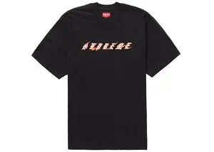 Supreme Flames Short Sleeve Top - Black
