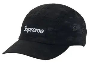 Supreme Broken Camo Camp Cap - Black