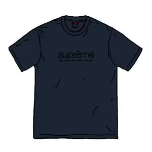 Supreme Five Boroughs Tee Shirt - Navy Blue