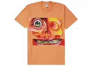 Supreme Face Tee Shirt - Peach