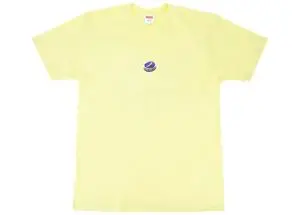 Supreme Bottle Cap Tee Shirt - Pale Yellow