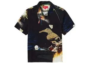 Supreme Rayon Short Sleeve Shirt - Firecracker