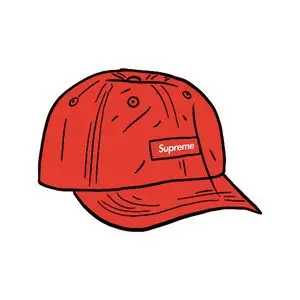 Supreme Faded Ripstop 6-panel Cap - Red