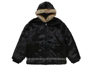 Supreme Faux Fur Parka - Black